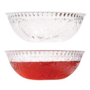 super sturdy thick plastic punch bowl / salad bowl / snack bowl, 13.5-inch diameter (1)