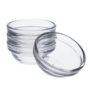 beille cooking baking supplies small glass pinch bowl ramekin kitchen essential, 4pc