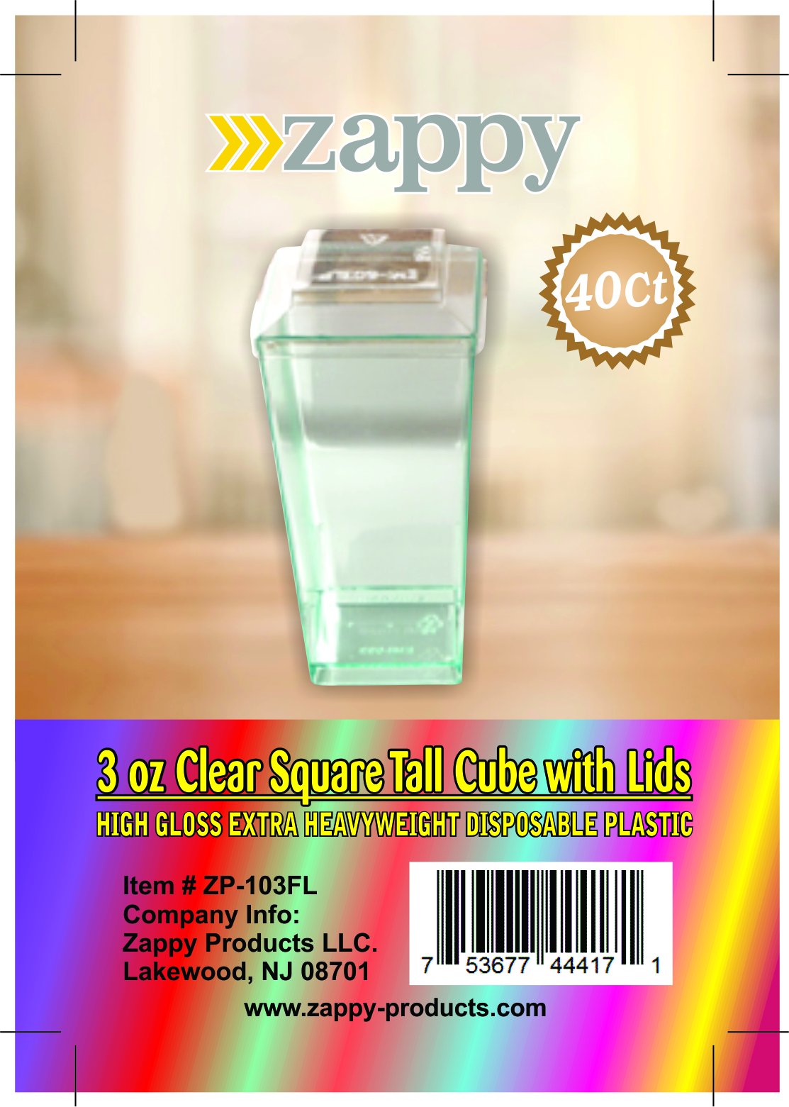 zappy Elegant Tall Square Mini Cube 3oz Clear Plastic Tasting Sample Shot Glasses Parfait Souffle Jello Mini Dessert Cups Dessert Glasses 3 oz Shooter Tumbler Party Cups Bowls With Lids (40 Ct)