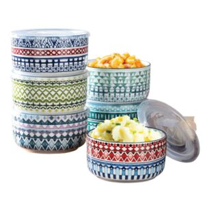 signature 6-piece stoneware bowl set with vented lids