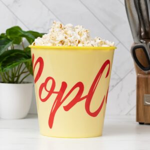 CORE3 INTL Popcorn Bowl Set (6) for Movie Theater Night - (BPA Free), Reusable Plastic Popcorn Containers, Washable in the Dishwasher Set of 6