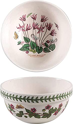 Portmeirion Botanic Garden Stacking Bowl | Set of 6 Bowls with Assorted Motifs | 5 Inch | Made from Fine Earthenware | Microwave and Dishwasher Safe | Made in England