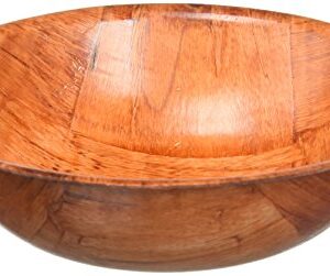 Winco WWB-6 Wooden Woven Salad Bowl, 6-Inch, Brown