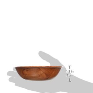 Winco WWB-6 Wooden Woven Salad Bowl, 6-Inch, Brown