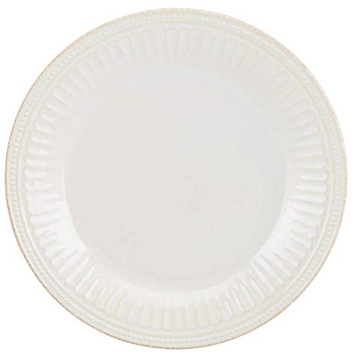 Lenox French Perle Groove 12-Piece Plate & Bowl Set, 23.05 LB, White