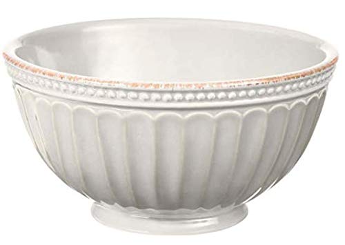 Lenox French Perle Groove 12-Piece Plate & Bowl Set, 23.05 LB, White