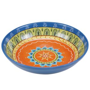 certified international valencia serving/pasta bowl 13.25" x 3", multicolor