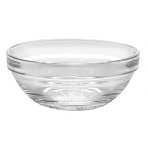 duralex - lys stackable clear bowl 7.5 cm (3 in.) set of 4