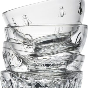 La Rochere Napoleon Bee Bowl (Set of 6), 9 oz, Clear