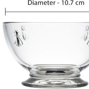 La Rochere Napoleon Bee Bowl (Set of 6), 9 oz, Clear