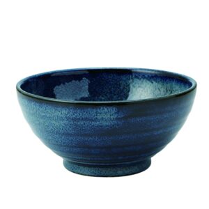 38.9 oz ramen, sanuki donburi bowl - navy blue, youhen-kon