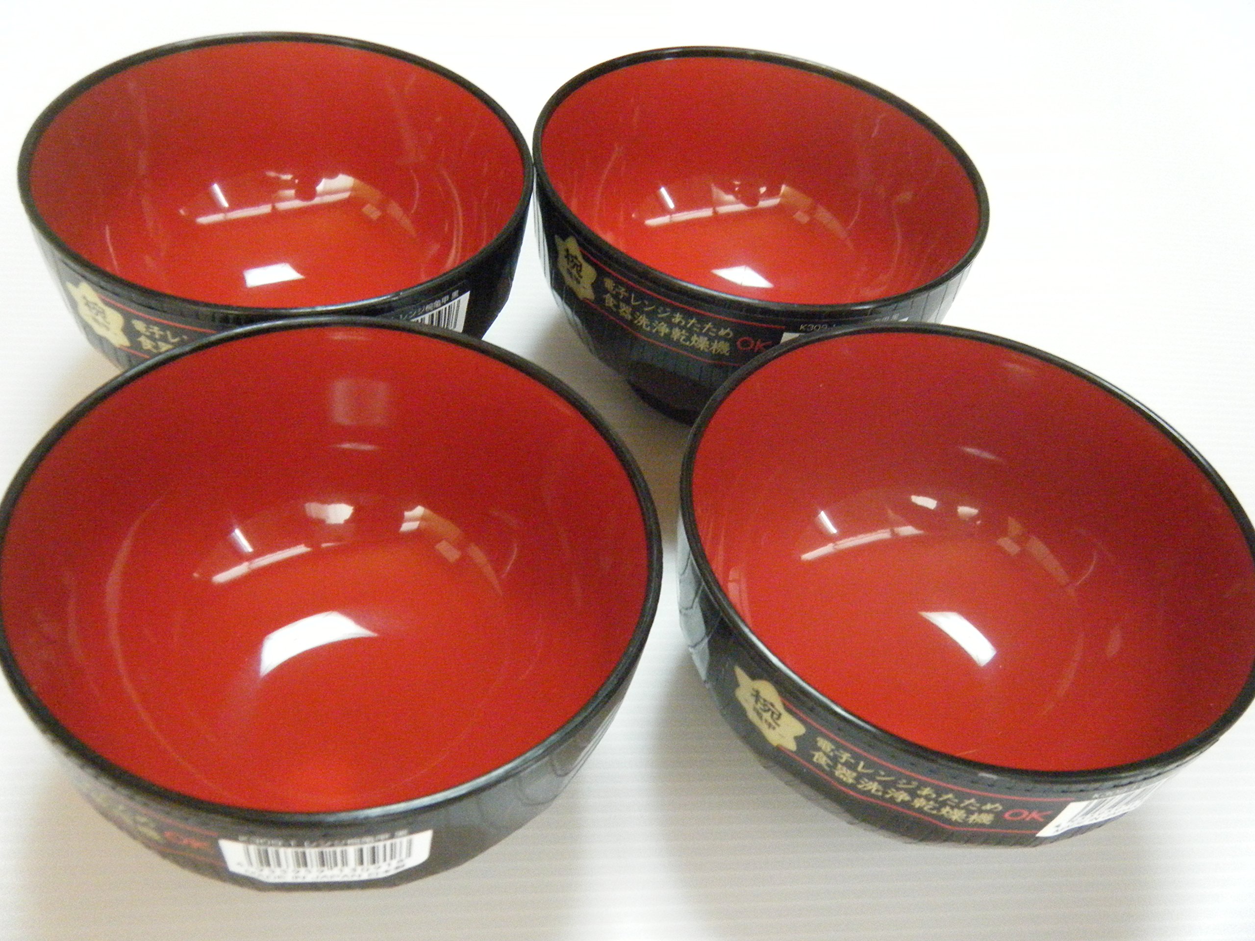 Japanese miso soup cup bowls mug rice bowls 4sets microwave OK.Dishwasher OK.Made in JAPAN.Washoku tableware.