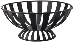 spectrum diversified stripe fruit bowl, 1 ea, black