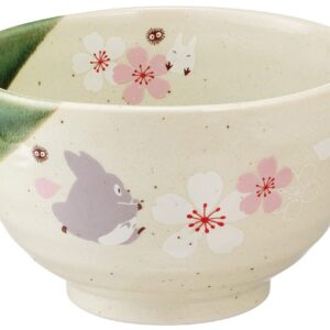 Studio Ghibli - My Neighbor Totoro - Sakura/Cherry Blossom, Skater Traditional Japanese Porcelain Dish Series - Small Rice Bowl