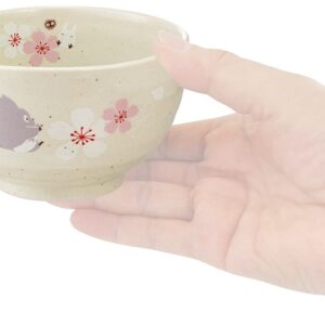 Studio Ghibli - My Neighbor Totoro - Sakura/Cherry Blossom, Skater Traditional Japanese Porcelain Dish Series - Small Rice Bowl