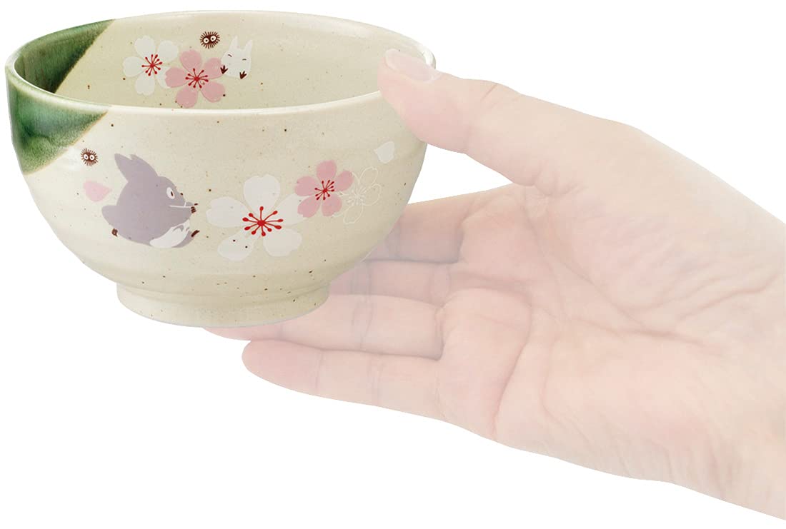 Studio Ghibli - My Neighbor Totoro - Sakura/Cherry Blossom, Skater Traditional Japanese Porcelain Dish Series - Small Rice Bowl