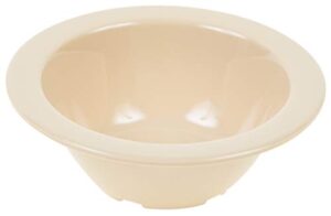 winco mmb-4 melamine fruit bowl, 4-ounce, tan (pack of 12)