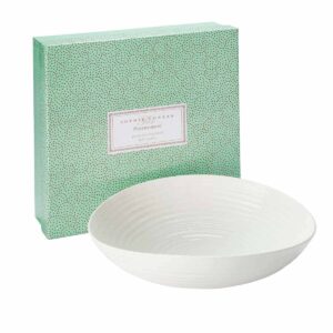 Portmeirion Sophie Conran White Pasta Serving Bowl | 12 Inch Serving Bowl for Salad, Pasta, and Fruit | Made from Fine Porcelain | Dishwasher and Microwave Safe