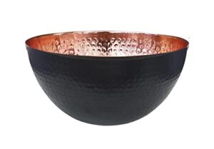 alchemade hammered copper bowl - black copper bowl to add to your copper kitchenware or use as farmhouse copper home decor - great for everyday kitchen use