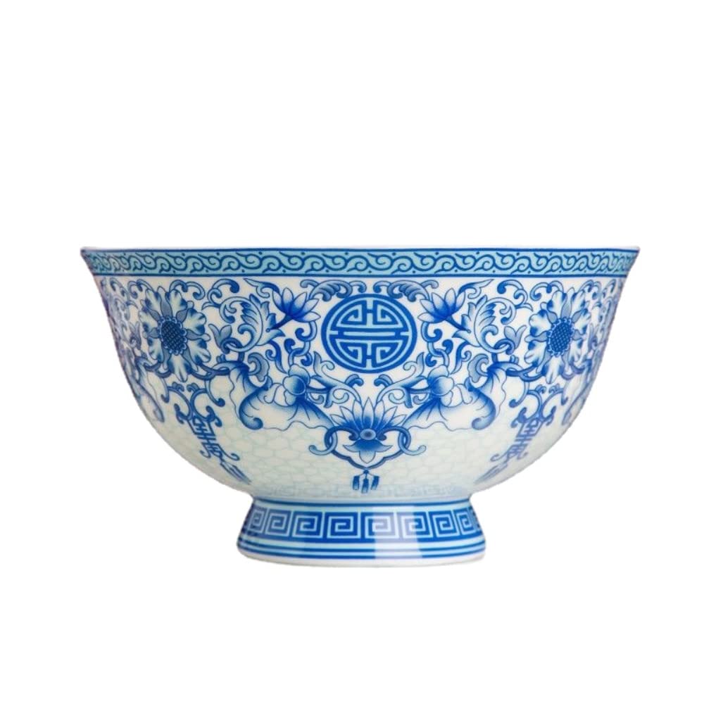 XIALON 15.8cm 6in Jingdezhen Enamel Color Pottery Bowl Rice High-grade Antique Custom Shou Bowl Bone China