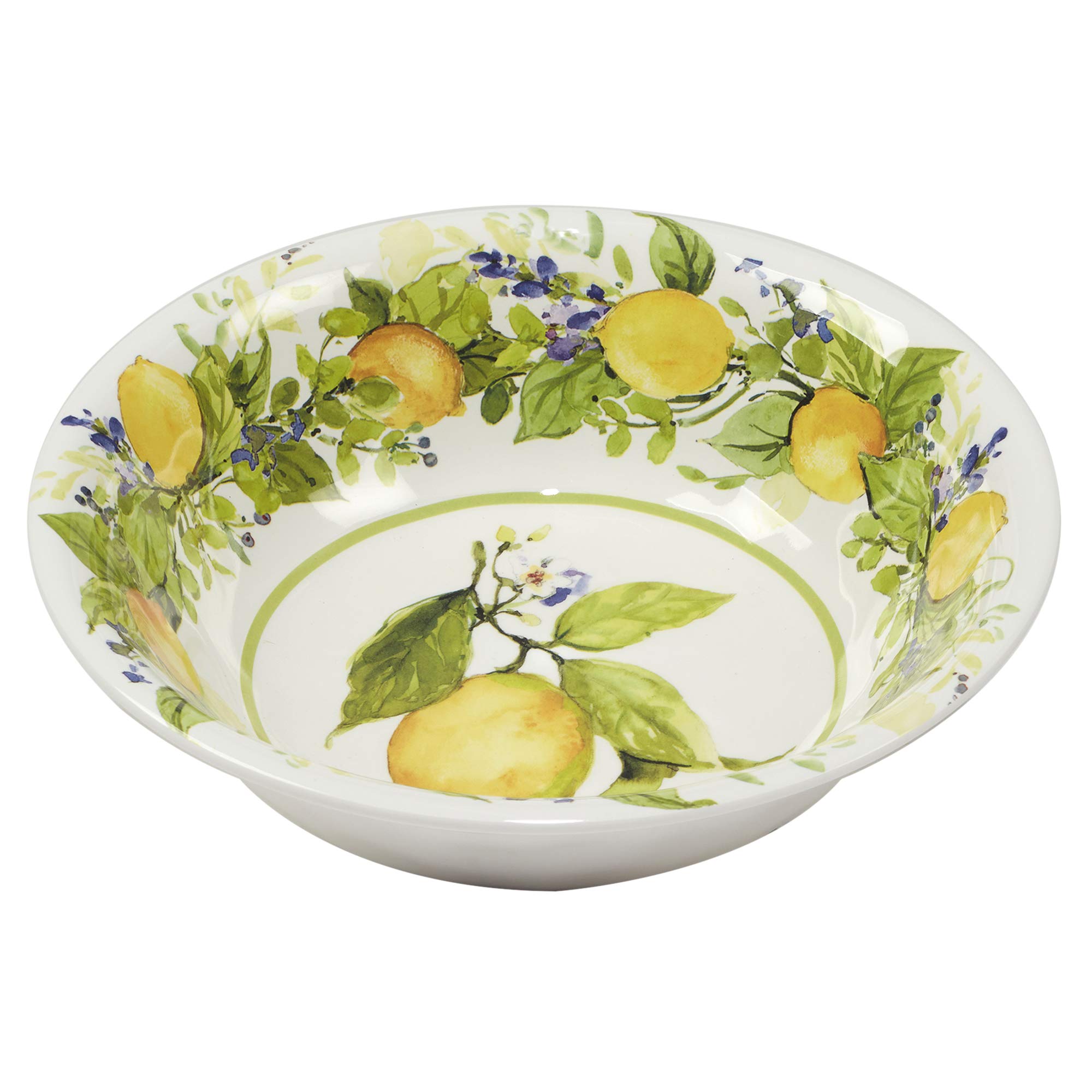 Certified International Lemon Zest Melamine All Purpose 7.5" Bowls, Set of 6, Multicolor