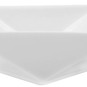 Yesland 6 Pack Square Ceramic Dip Bowls Set - 4 oz White Dishes/Sauce Bowls for Tomato Sauce, Ketchup, Soy, BBQ and other Party Dinner in Kitchen