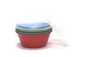 mintra home snack bowl covers - 6pk of small covers for mintra small 600ml bowls - covers only