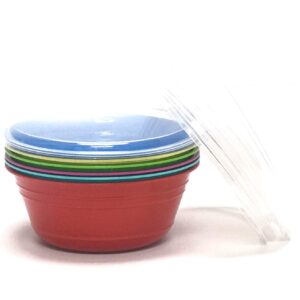 Mintra Home Snack Bowl Covers - 6pk of Small Covers for Mintra Small 600ml Bowls - COVERS ONLY