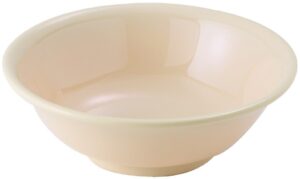 22 ounce rimless bowl, tan, 6 7/8" diameter (set of 1 dozen units)