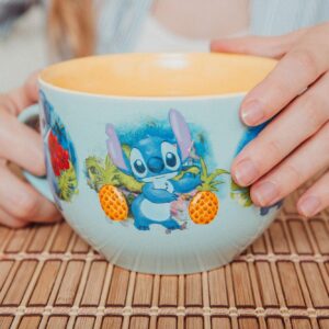 Disney Lilo & Stitch Ceramic Soup Mug With Spoon | Holds 24 Ounces