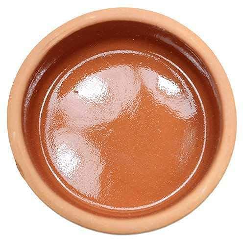 Hitit Terra -Bowl (6 Pieces) Mini Prep Clay Cooking Pots Delicious Desserts and Meals - Turkish Earthenware -Terracotta Cookware