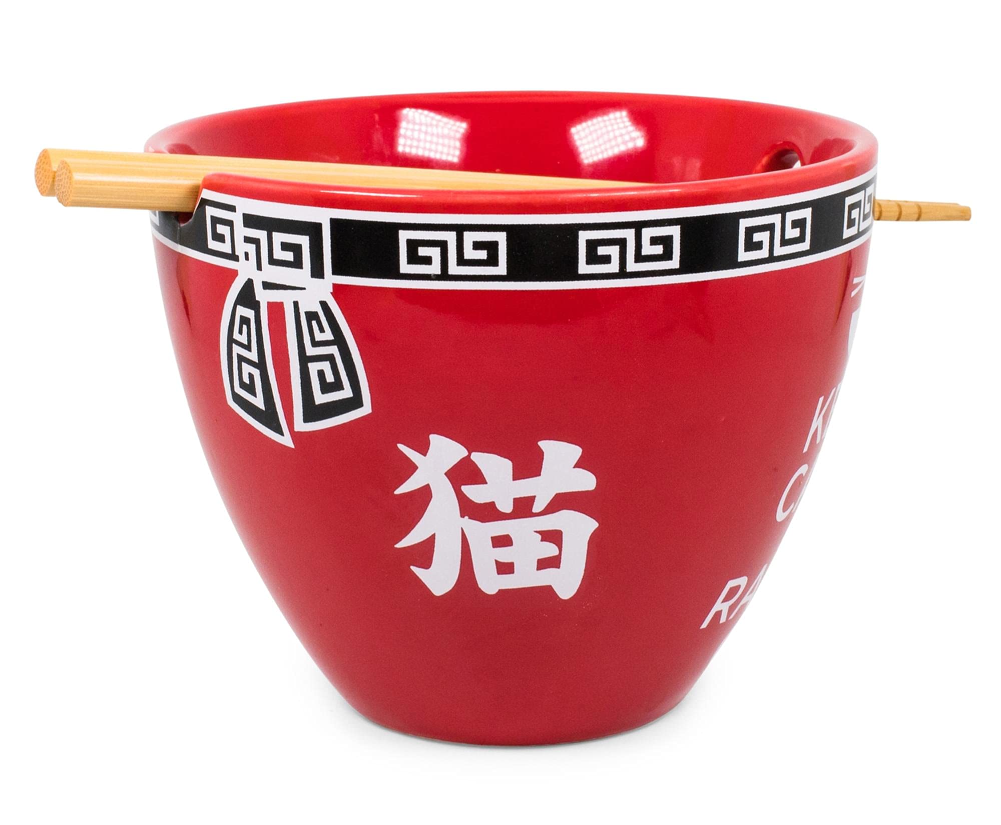 Boom Trendz Bowl Bop Keep Calm And Ramen On Japanese Dinner Set | 16-Ounce Bowl, Chopsticks