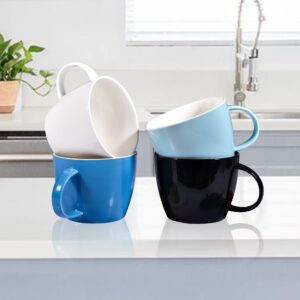 SELECTIONS OF PAN 30 Ounce Jumbo Soup Bowl Glossy Ceramic Mug with Handle for Soup, Coffee, Tea, Ice Cream, Fruit, Cereal, Milk, Mocha, Cocoa Aqua Blue 2X-Large (Pack of 1) MBB-MG13 0