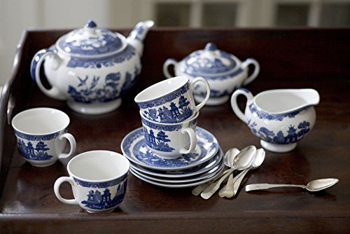 Johnson Brothers Willow Blue 20 Piece Dinnerware Set, Service for 4