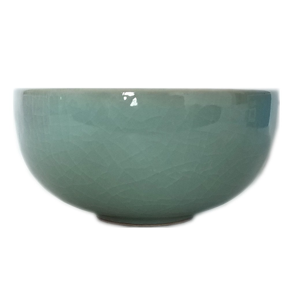 Bowl Celadon Glazed Chinese Rice 4.5Inch with Cracking(1, Light Grey)