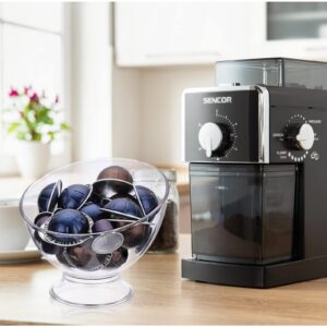 ELLDOO Clear Coffee Pod Holder, Plastic K Cup Holder Capsule Creamer Organizer, Candy Dish Fruit Jar Container Salad Bowl for Counter, Coffee Bar, Kitchen, Breakroom