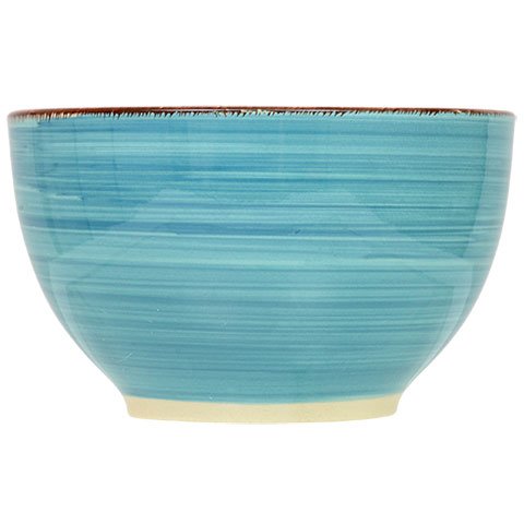 Royal Norfolk Turquoise Swirl Stoneware Bowls, 5½" - Set of 4 Bowls