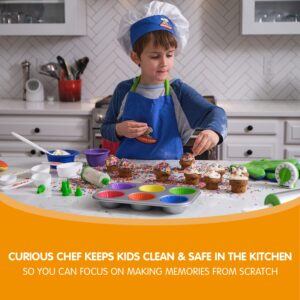 Curious Chef 4-Piece Silicone Pinch Bowl Set for Kids, Dishwasher Safe, Made with BPA-Free Plastic, Real Cooking, and Baking Kitchen Tool