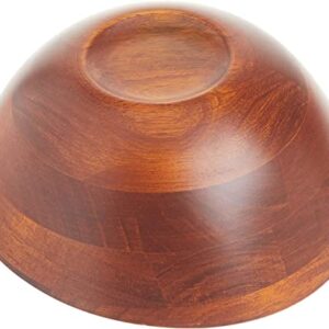 Lipper International Cherry Finished Wavy Rim Beechwood Serving Bowl for Fruits or Salads, Matte, Small, 7.5" x 7.25" x 3", Single Bowl, 30.43Fl oz