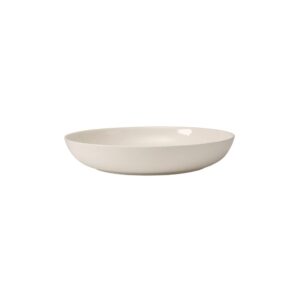 villeroy & boch for me shallow round vegetable bowl, 1 count (pack of 1), white