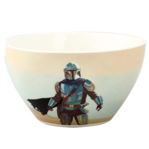 bioworld star wars the mandalorian 20 oz ramen bowl with chopsticks