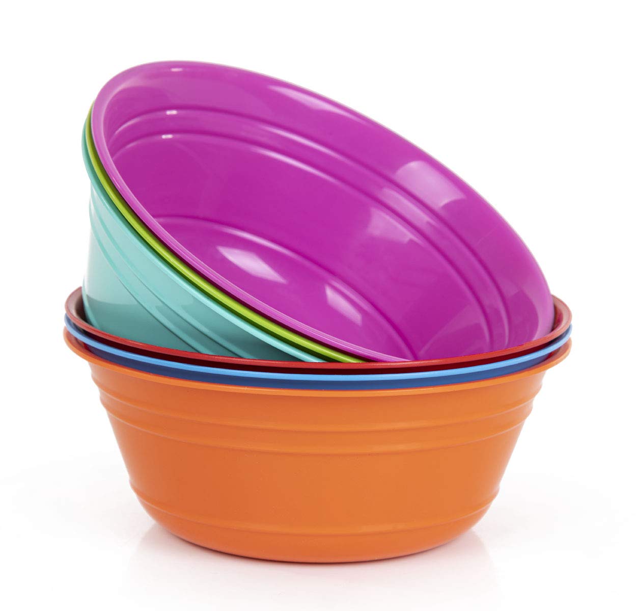 Mintra Home Snack Bowls (Popcorn Bowl Set, Fuchsia)