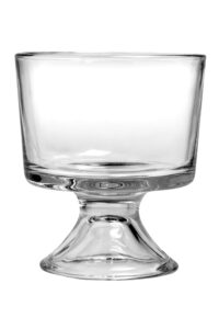 anchor hocking presence mini trifle footed glass bowl, set of 8