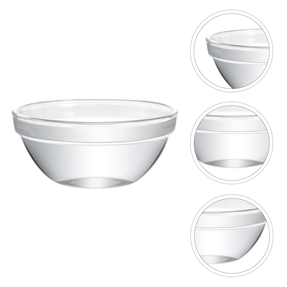 Housoutil 10 Packs 45ml/1.5oz Stackable Food Prep Bowl, Multipurpose Clear Glass Serving Bowls, Glass Stackable Dessert Bowls Set Dishware Safe for Kitchen Prep, Dessert, Dips, Candy