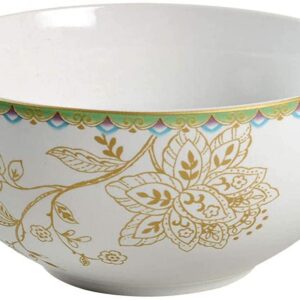 222 Fifth Replacement 5.5 " Diameter Salad Cereal Bowl PEACOCK GARDEN (quantity: 1 New Bowl)