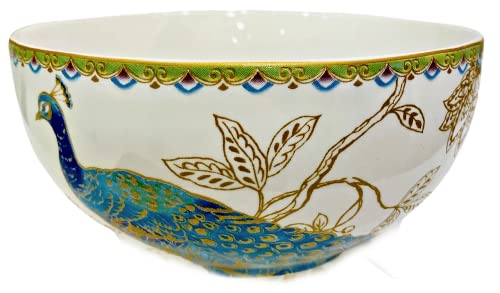 222 Fifth Replacement 5.5 " Diameter Salad Cereal Bowl PEACOCK GARDEN (quantity: 1 New Bowl)