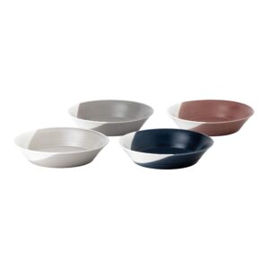 royal doulton plenty pasta bowl set of 4, 9.2", mixed colors