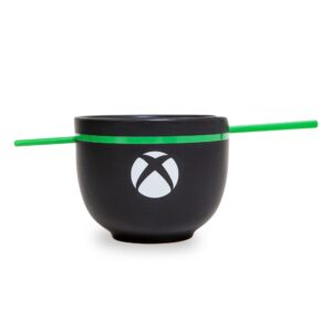 ukonic xbox series x logo 20-ounce ramen bowl and chopstick set