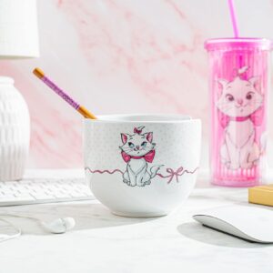 Disney The Aristocats Marie 20-Ounce Ceramic Ramen Bowl and Chopstick Set