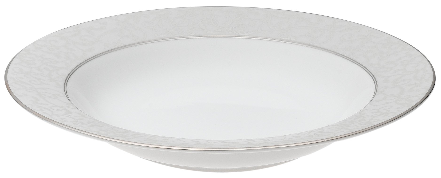 Mikasa Parchment Rim Soup Bowl, 12-Ounce, White